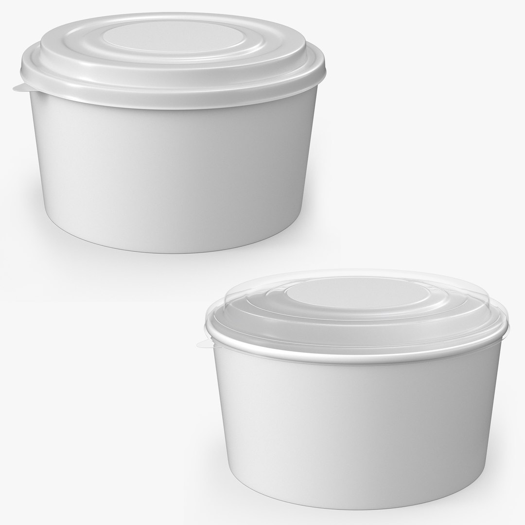 3D Model Collection Food Container 2 In 1 PBR - TurboSquid 2233062