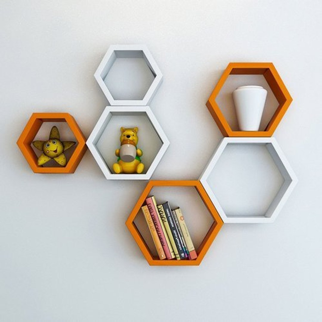 3D Hexagon Shelf - TurboSquid 1866079