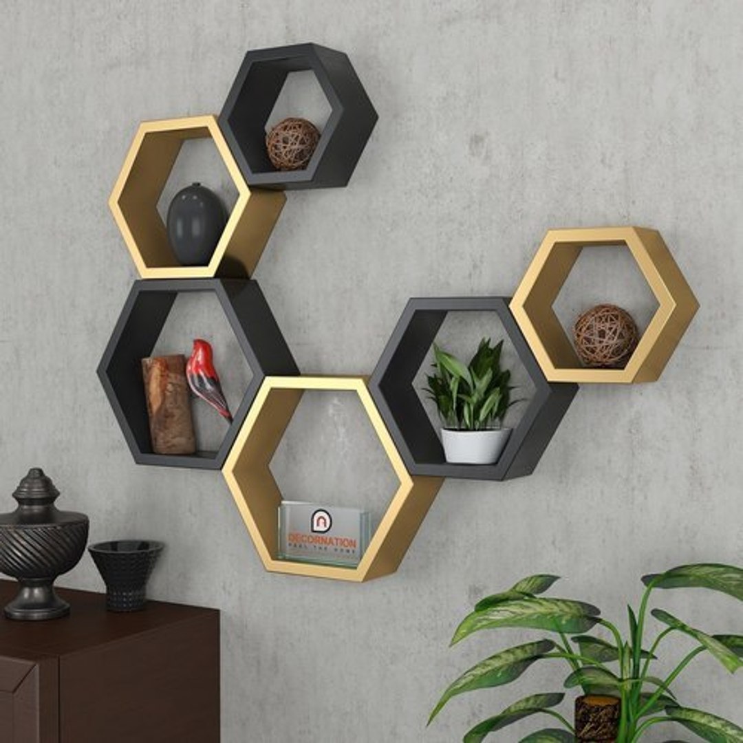 3D Hexagon Shelf - TurboSquid 1866079