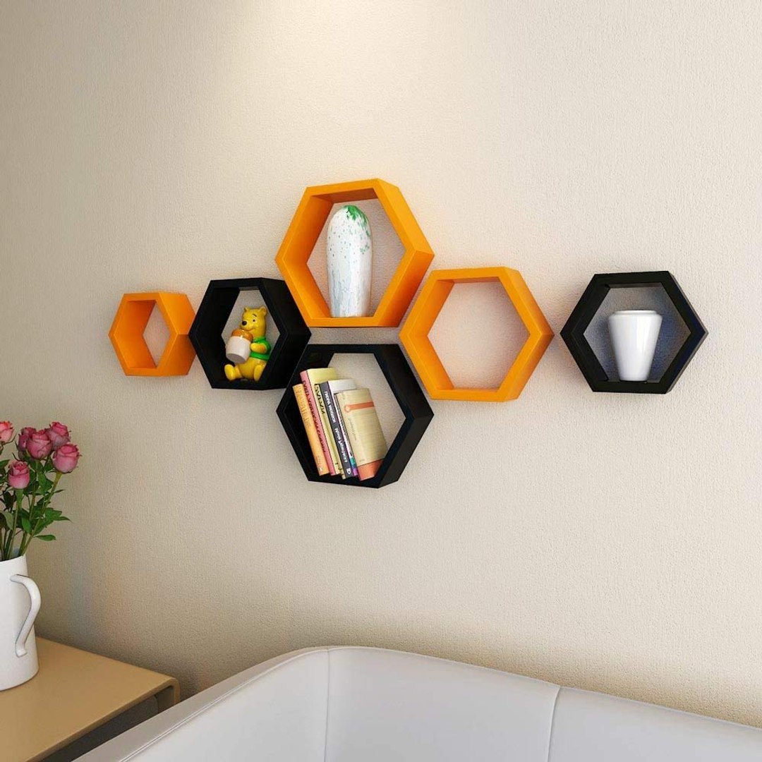 3D Hexagon Shelf - TurboSquid 1866079