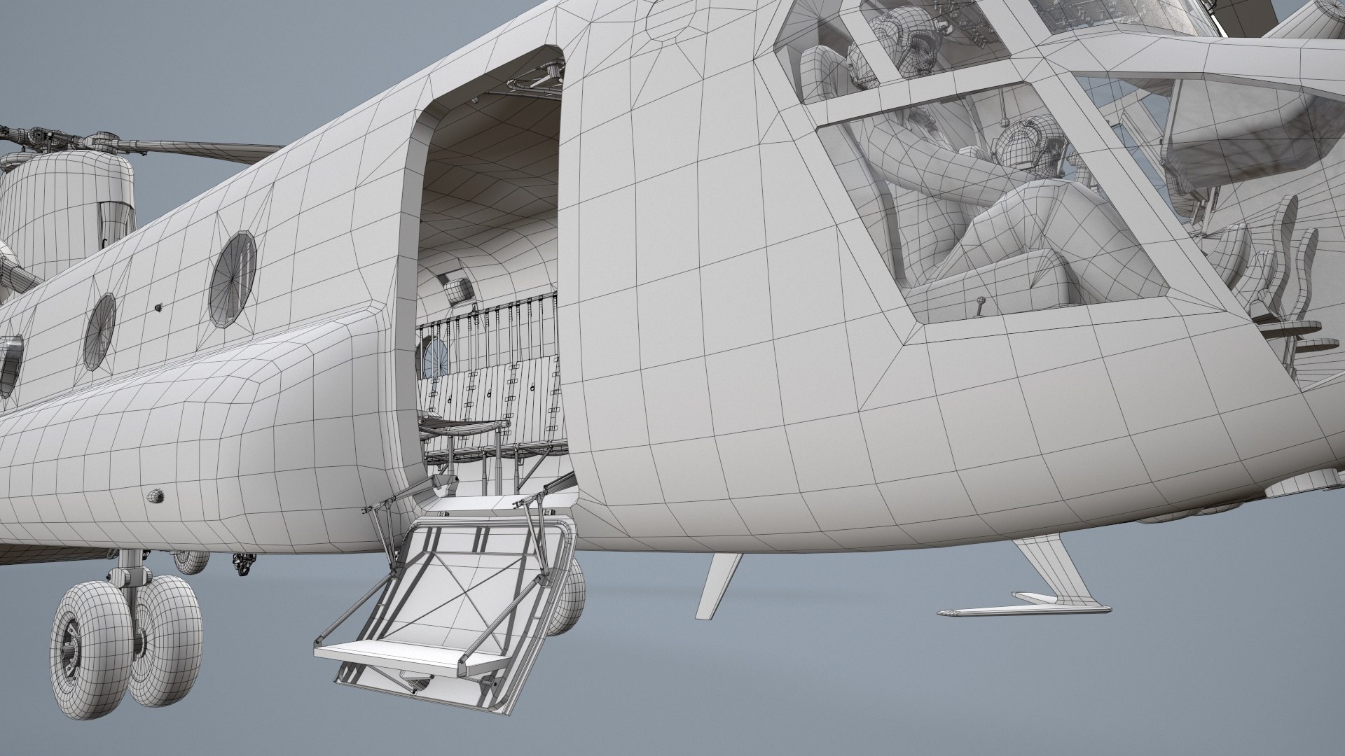 CH-47 Chinook Korean Air Force Basic Animation 3D model - TurboSquid ...