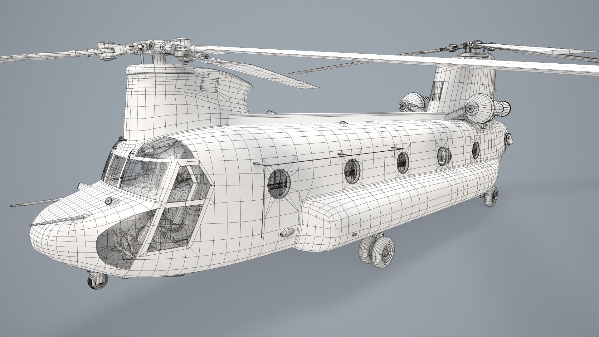 CH-47 Chinook Korean Air Force Basic Animation 3D model - TurboSquid ...