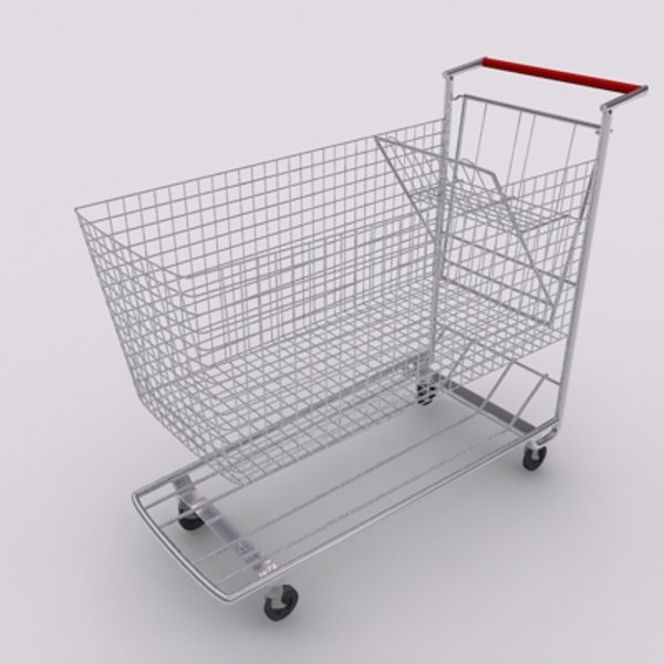shopping cart 3d model