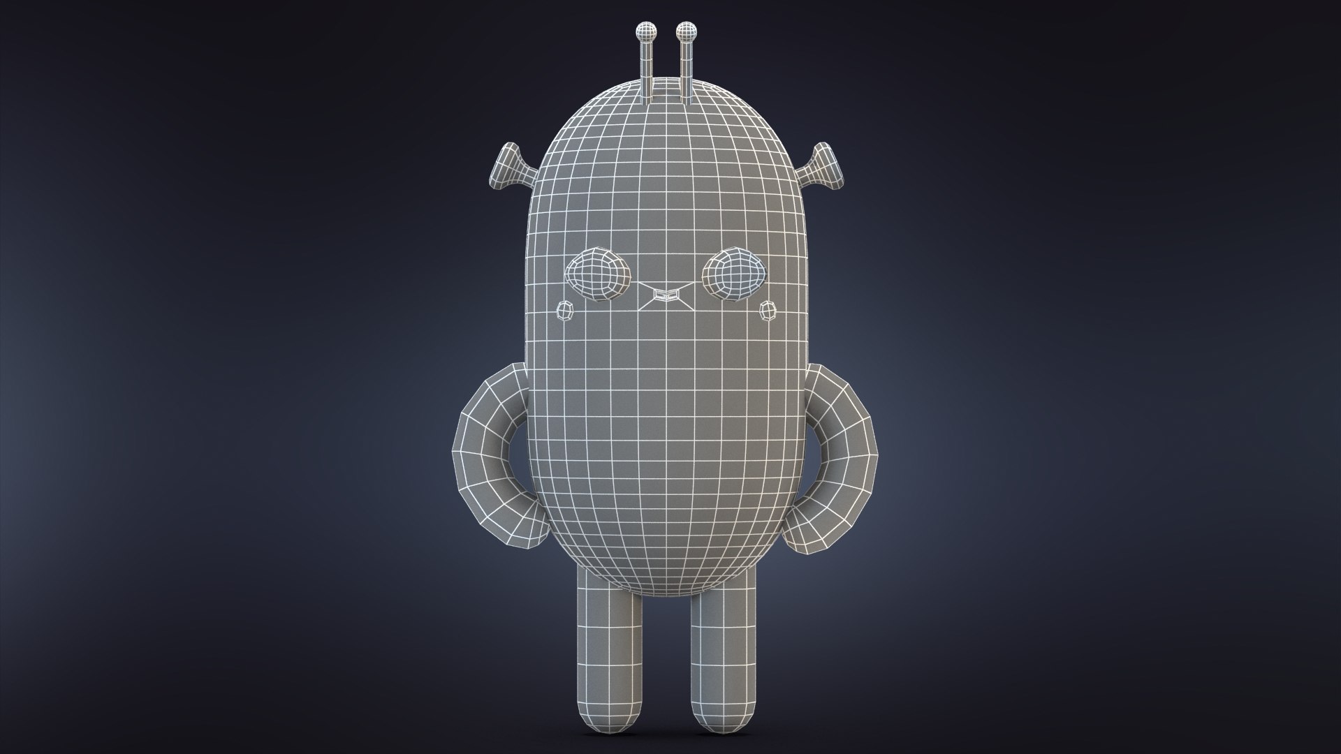 Cute cartoon alien 3D model - TurboSquid 1631212