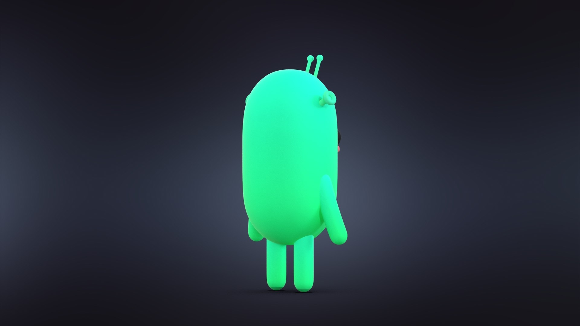 Cute Cartoon Alien 3D Model - TurboSquid 1631212