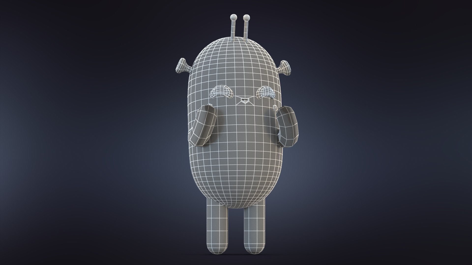 Cute cartoon alien 3D model - TurboSquid 1631212