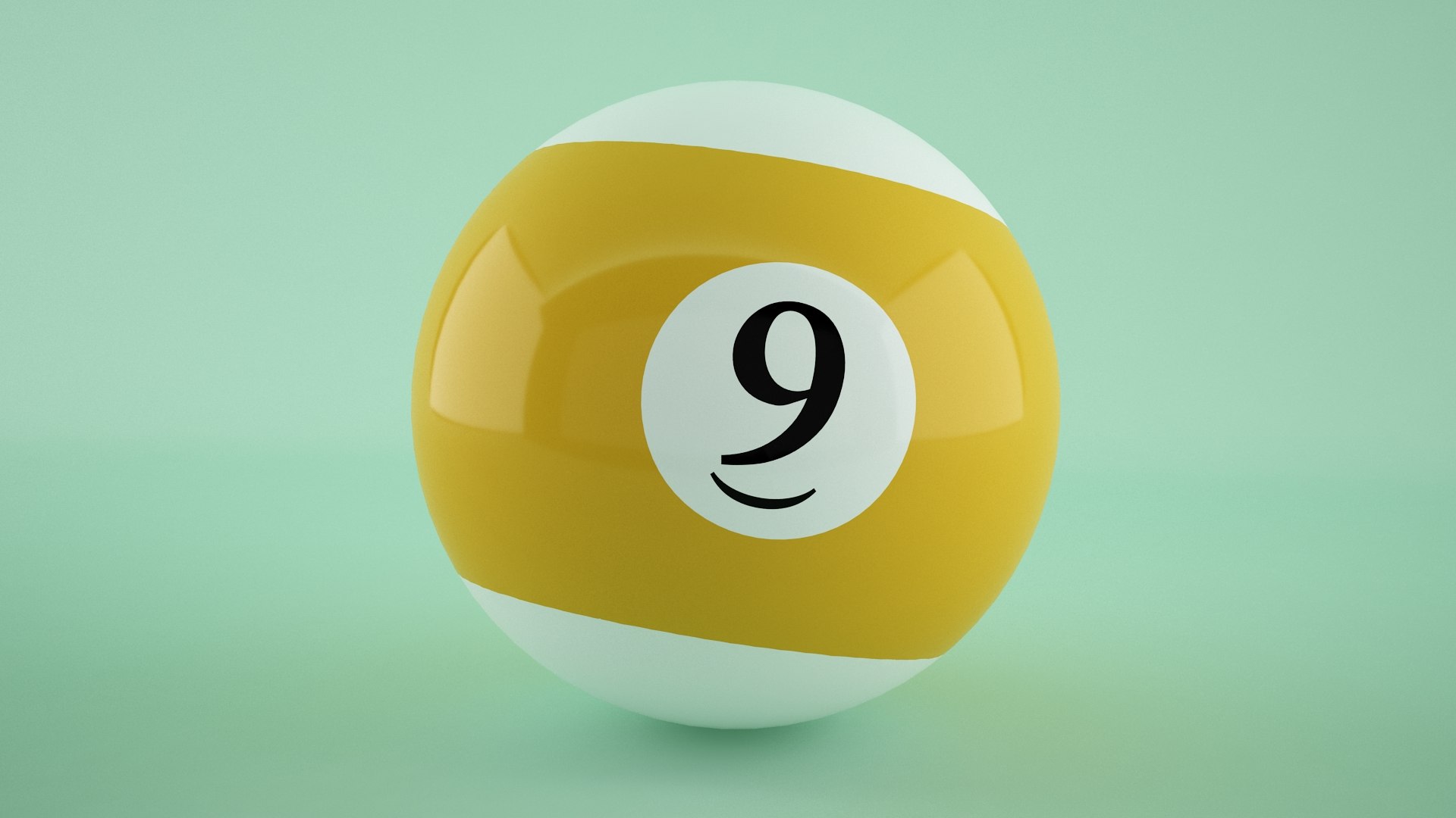 Billiard Pool Ball-9 American Model 3D - TurboSquid 1932105