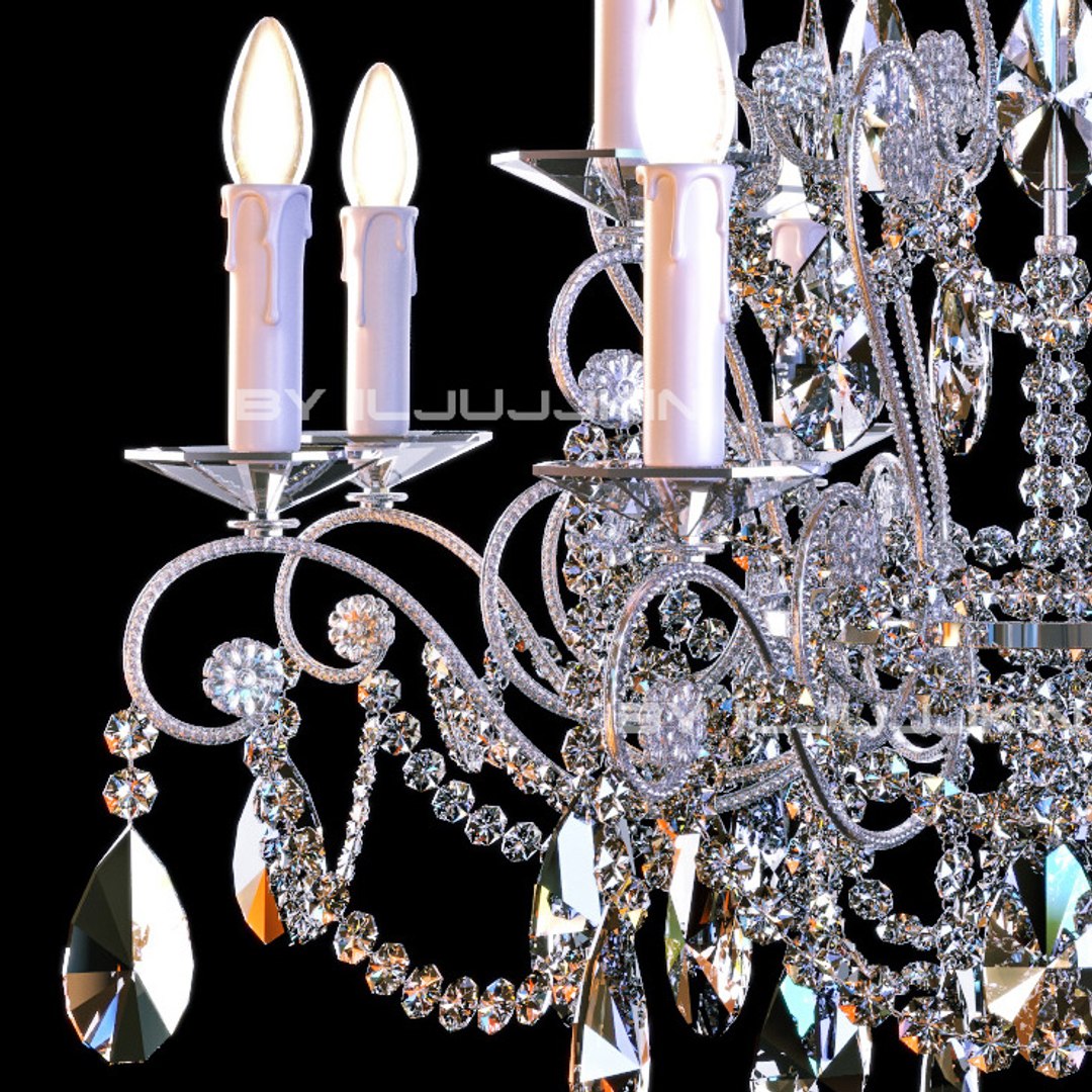 chandelier badari lighting b4-57 3d model