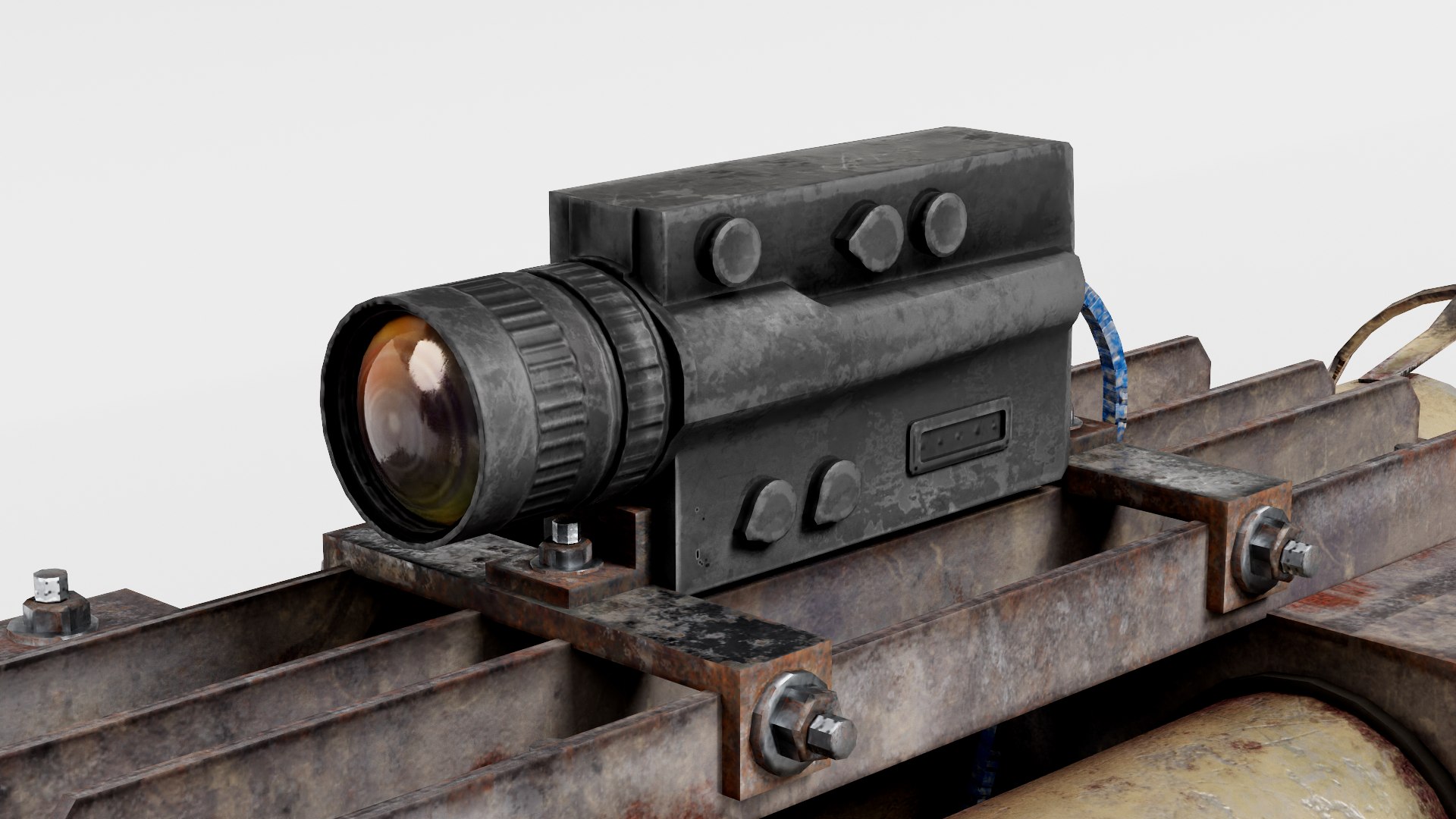 3D Super Double-barrel Rocketlauncher Turret Da1 - TurboSquid 1965111