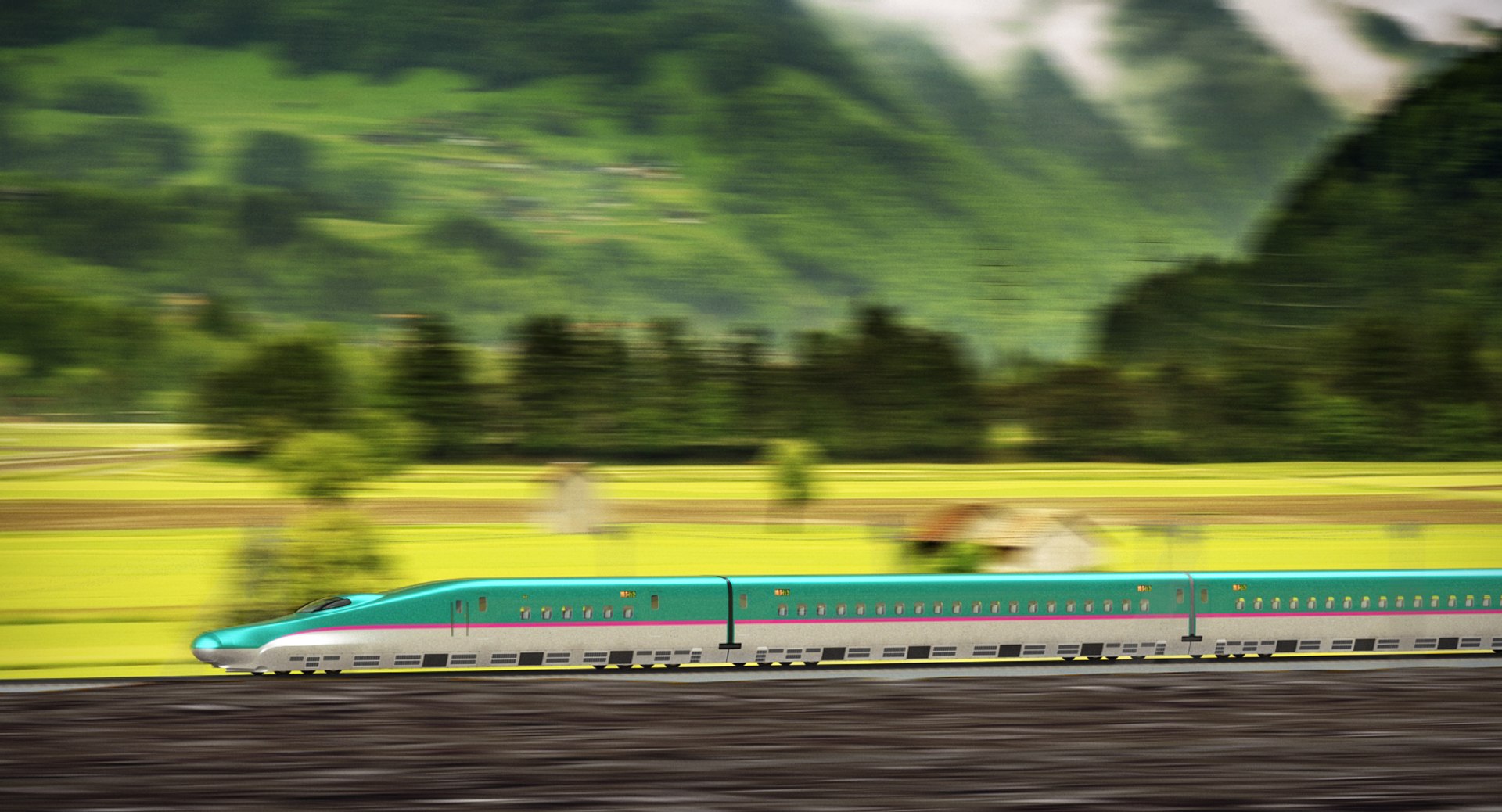 3D Japanese Shinkansen E5 Speed Train - TurboSquid 1272098