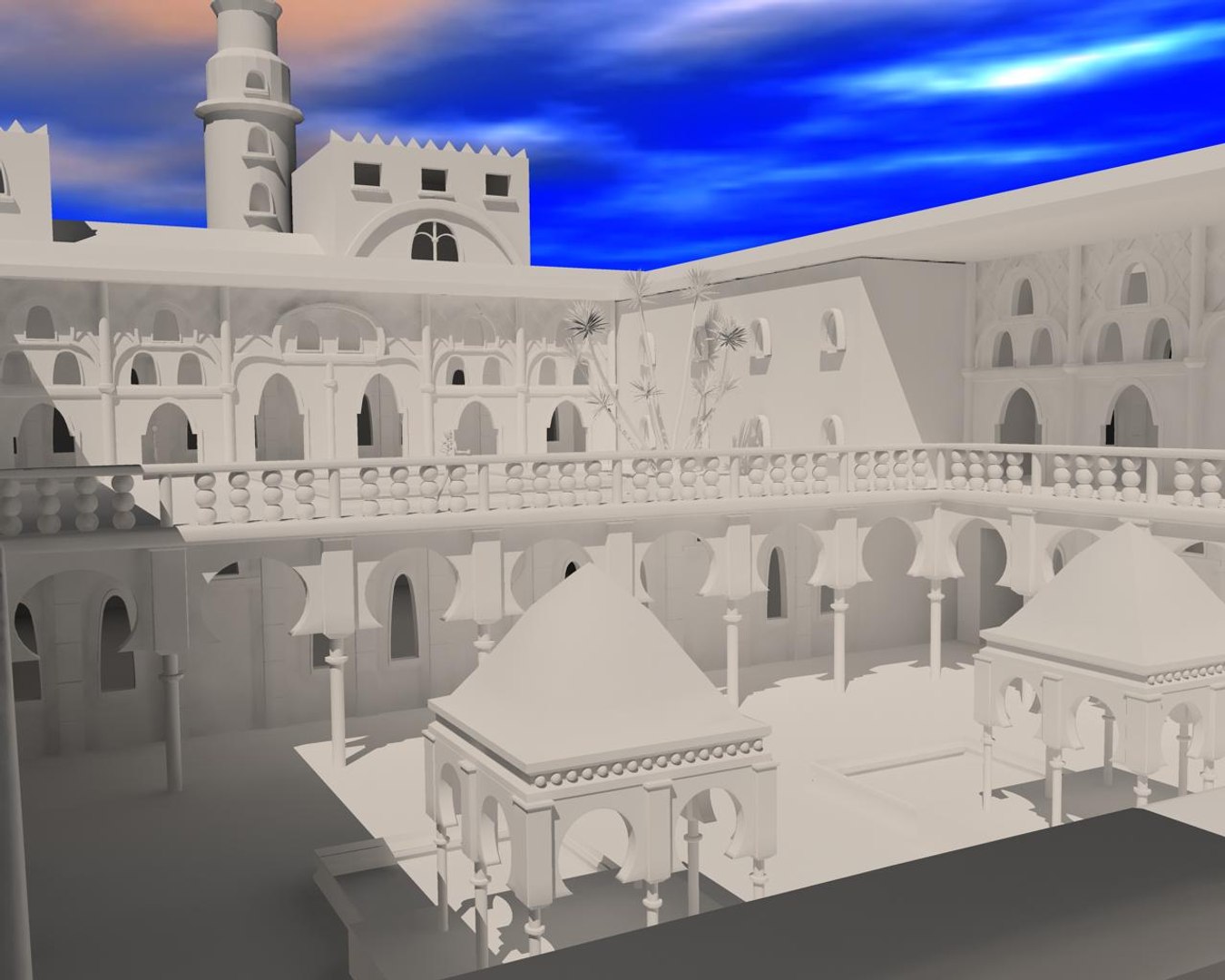 Arabic Palace 3d Model