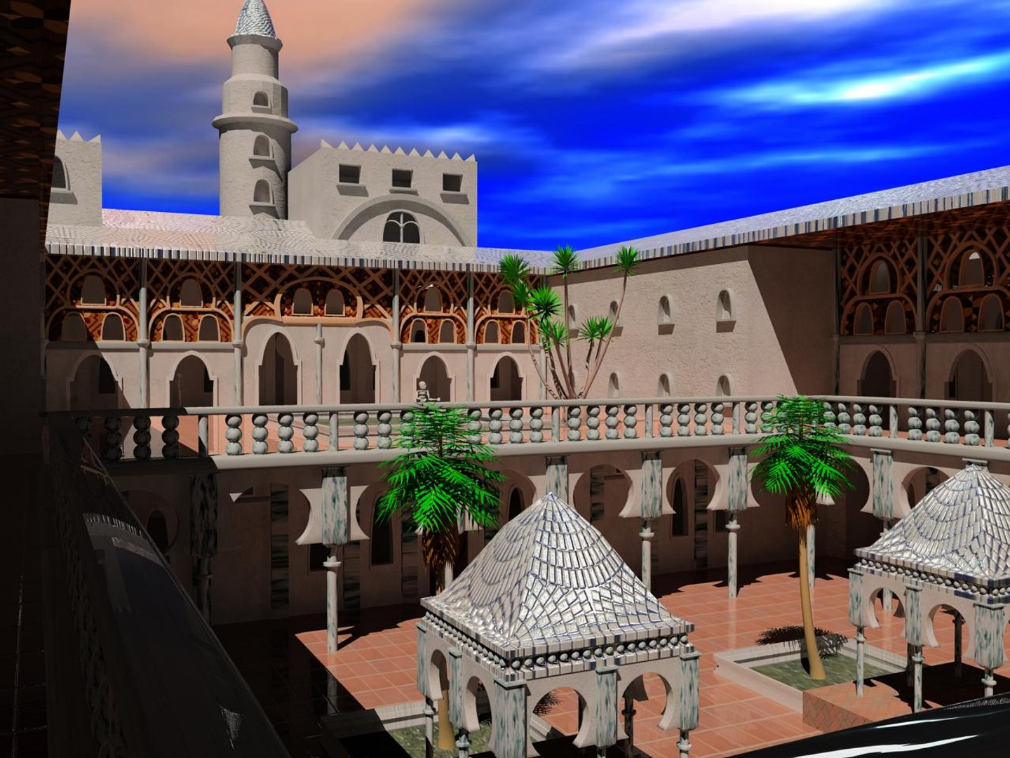 Arabic Palace 3d Model