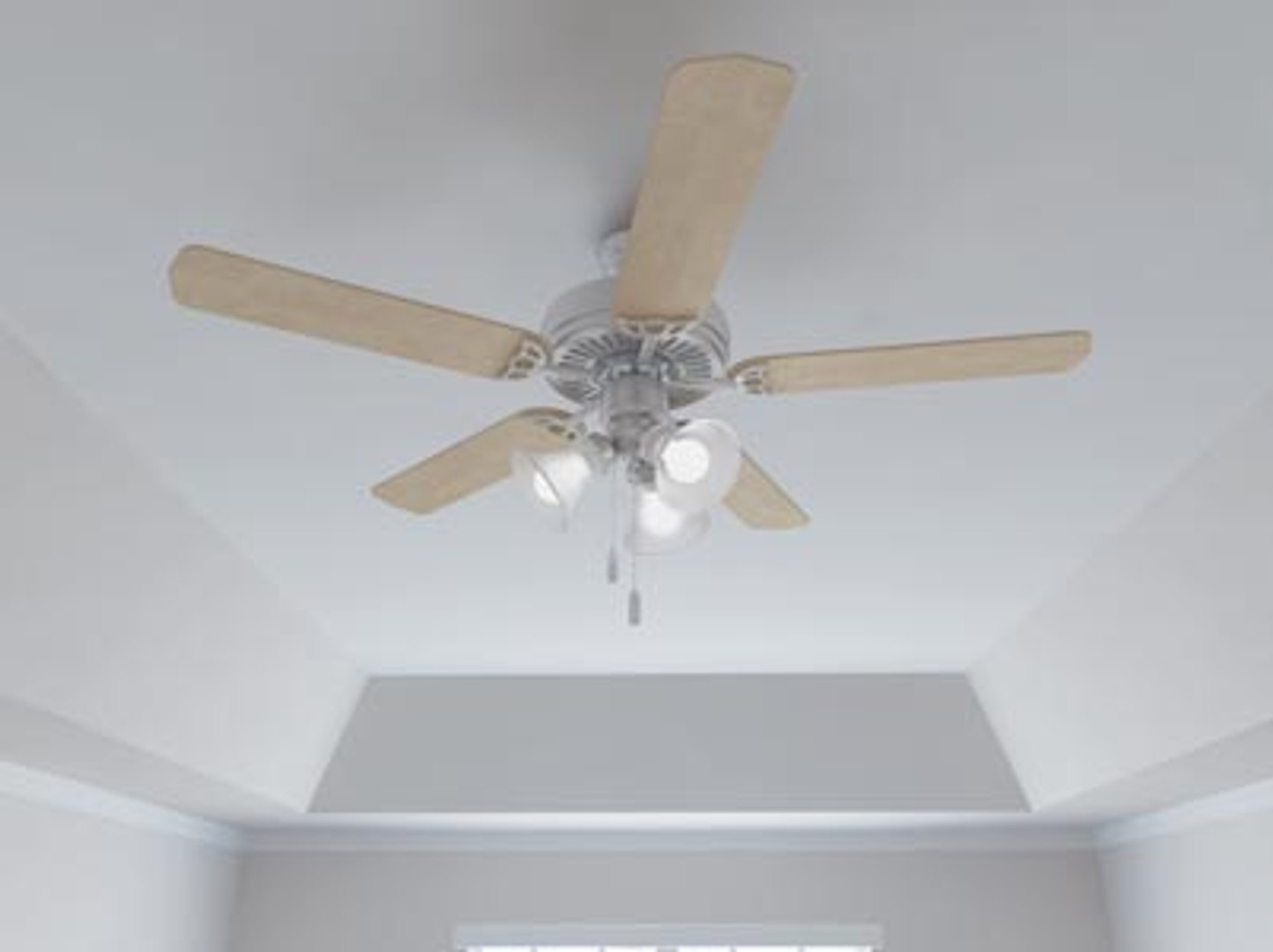 3d Ceiling Fan 2 Model
