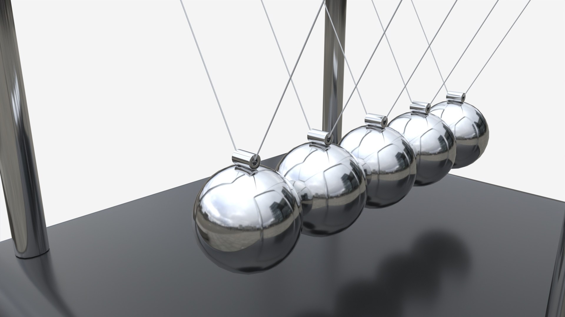 3D Newton Cradle Balance Steel Balls 01 Model - TurboSquid 1935158