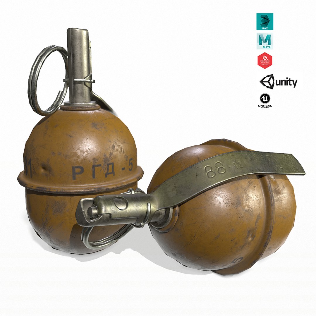 RGD-5 Hand Grenade 3D Model - TurboSquid 2186885