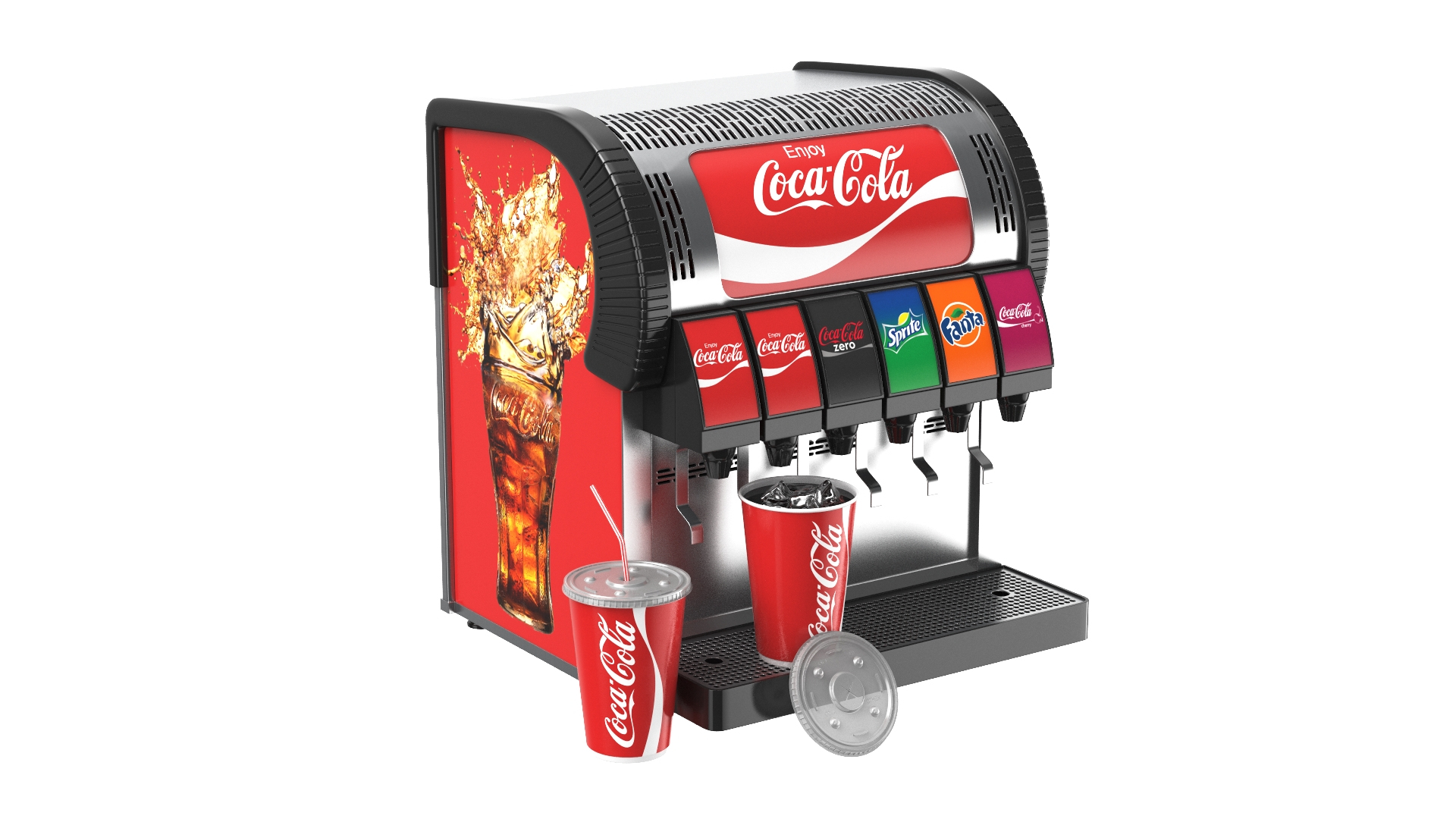 3D model Detailed Soda Fountain - TurboSquid 1953184
