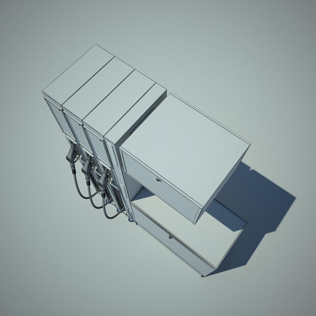 3d Petrol Pump Model