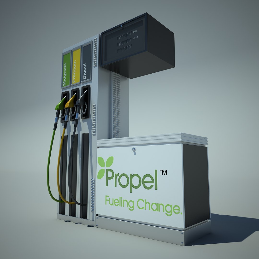 3d Petrol Pump Model