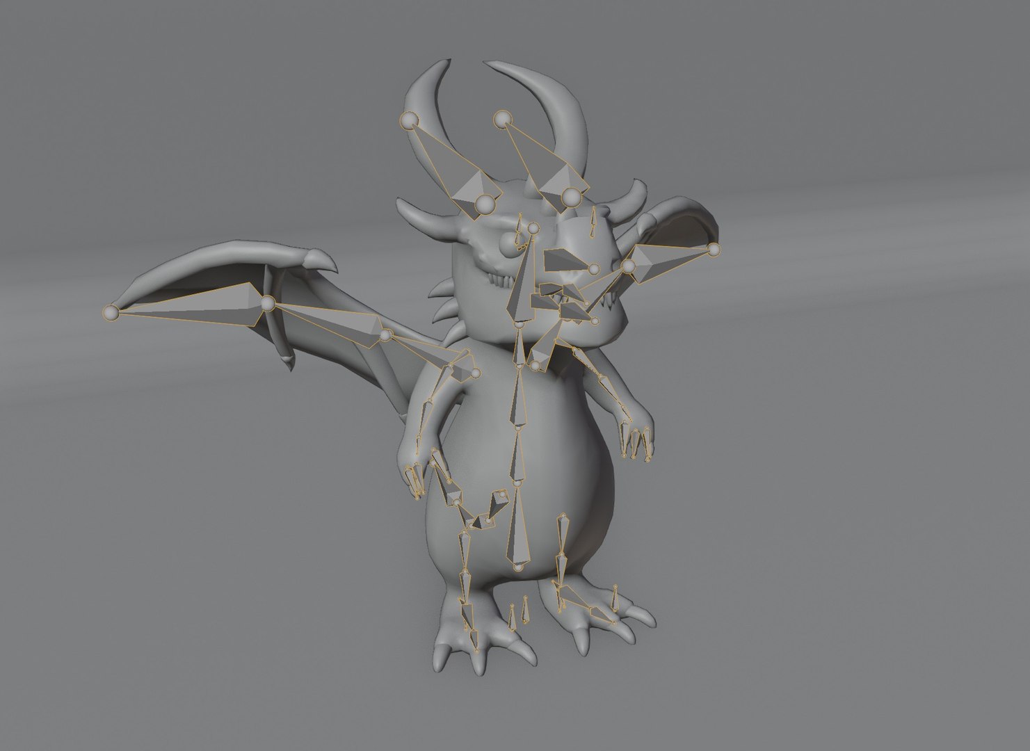 Cartoon Gold Dragon Animated Low-poly 3D Model 3D - TurboSquid 2187099