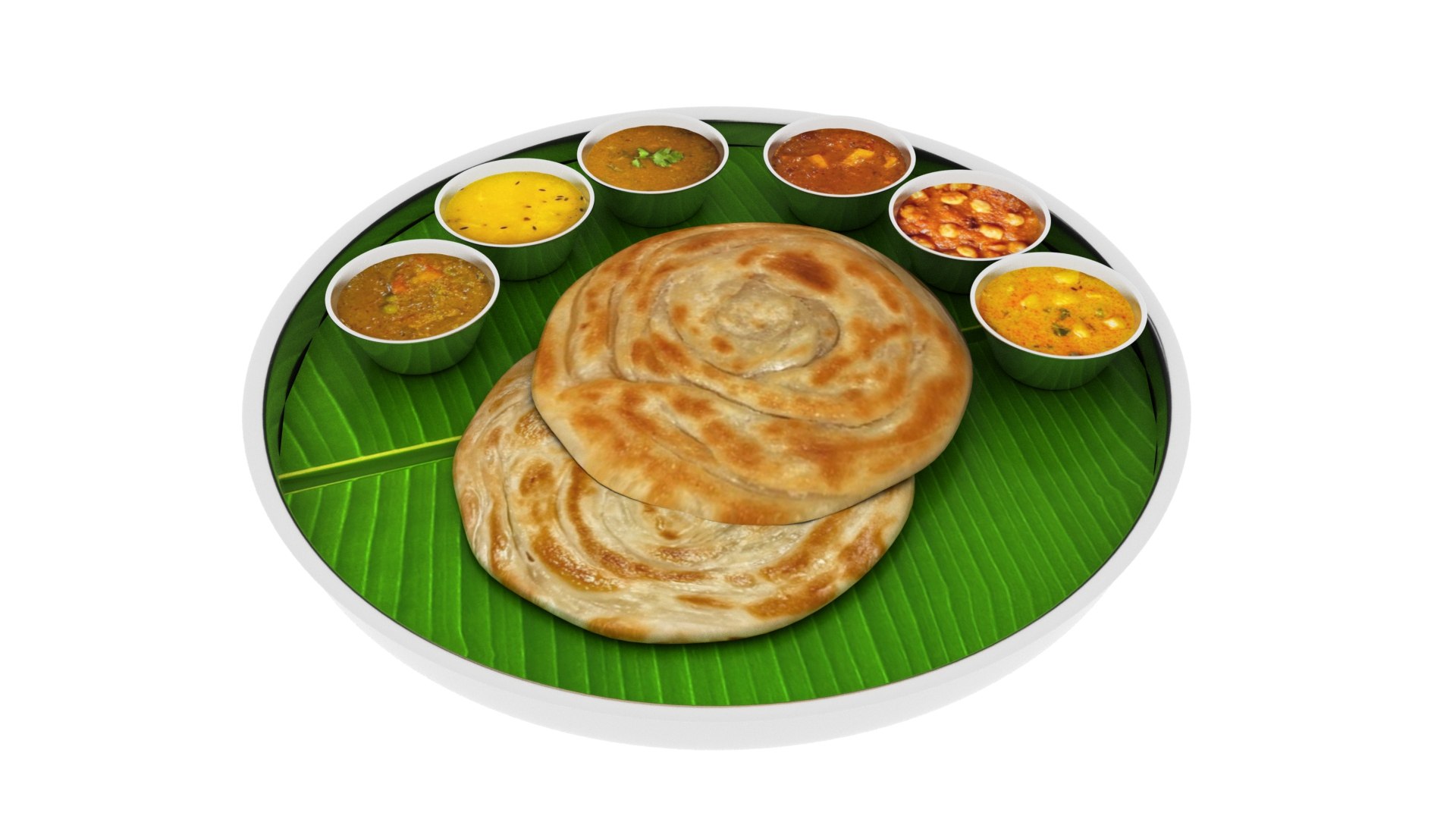 Parotta Food 3D Model - TurboSquid 1857744