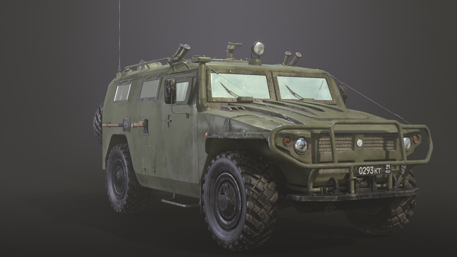 3D GaZ TIGR M 233015 Model - TurboSquid 1739356