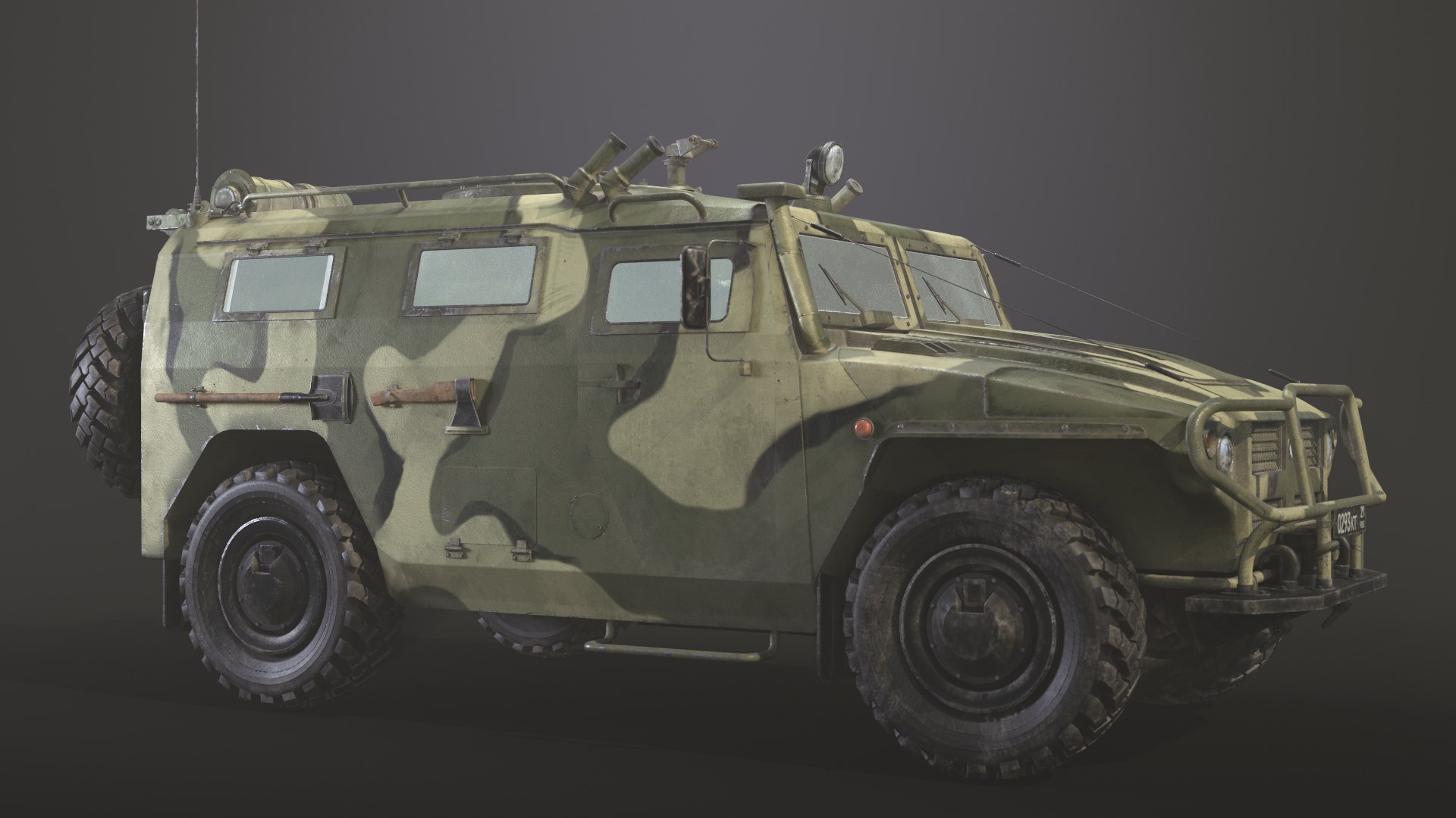 3D GaZ TIGR M 233015 Model - TurboSquid 1739356