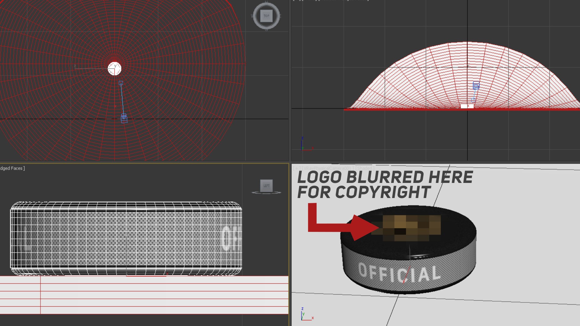 Hockey Puck Official 3D Model - TurboSquid 1391164