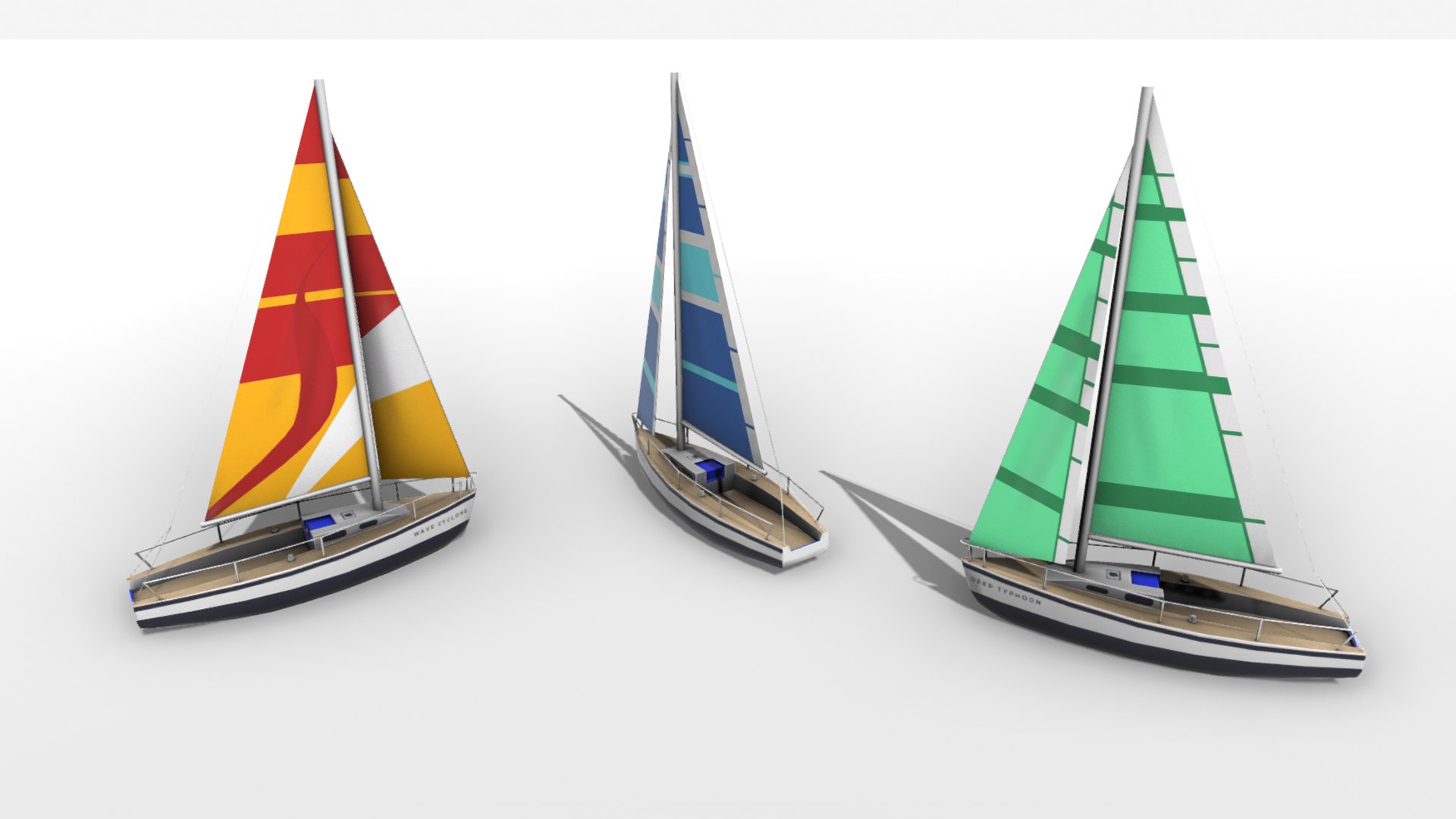 3D Model Tropical Beach Low Poly Asset Pack - TurboSquid 2117539
