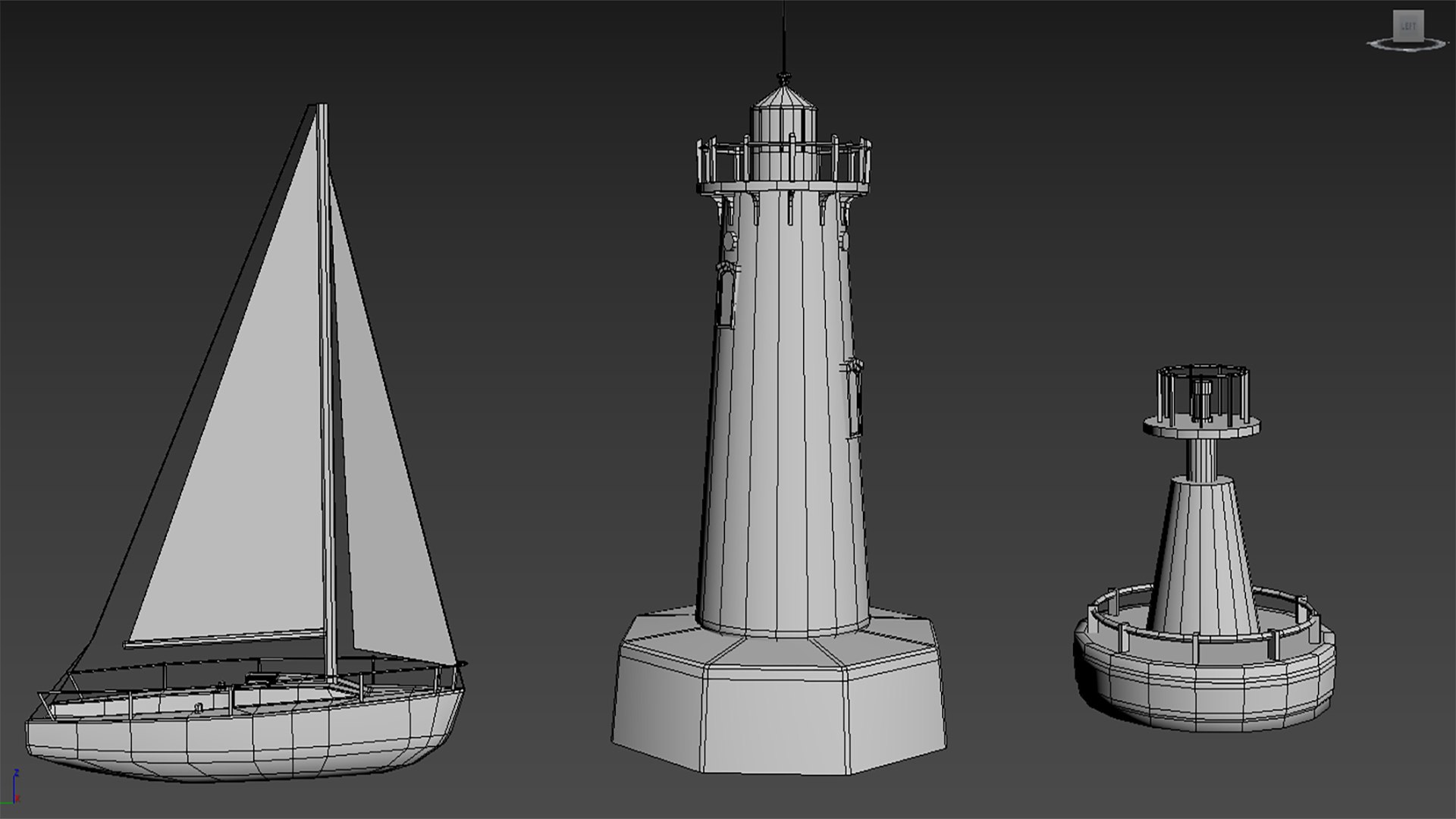 3D Model Tropical Beach Low Poly Asset Pack - TurboSquid 2117539