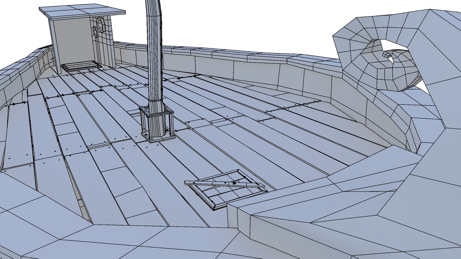 3D Cartoon Galley Ship - TurboSquid 1584745