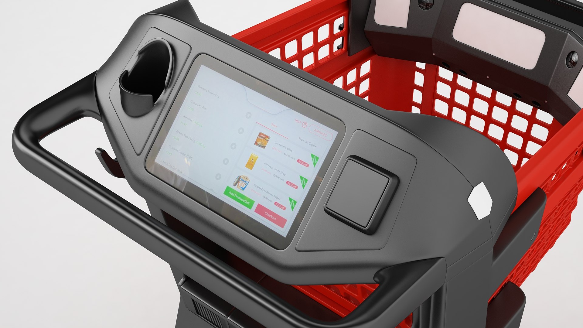 3D shopping smart cart - TurboSquid 1636729