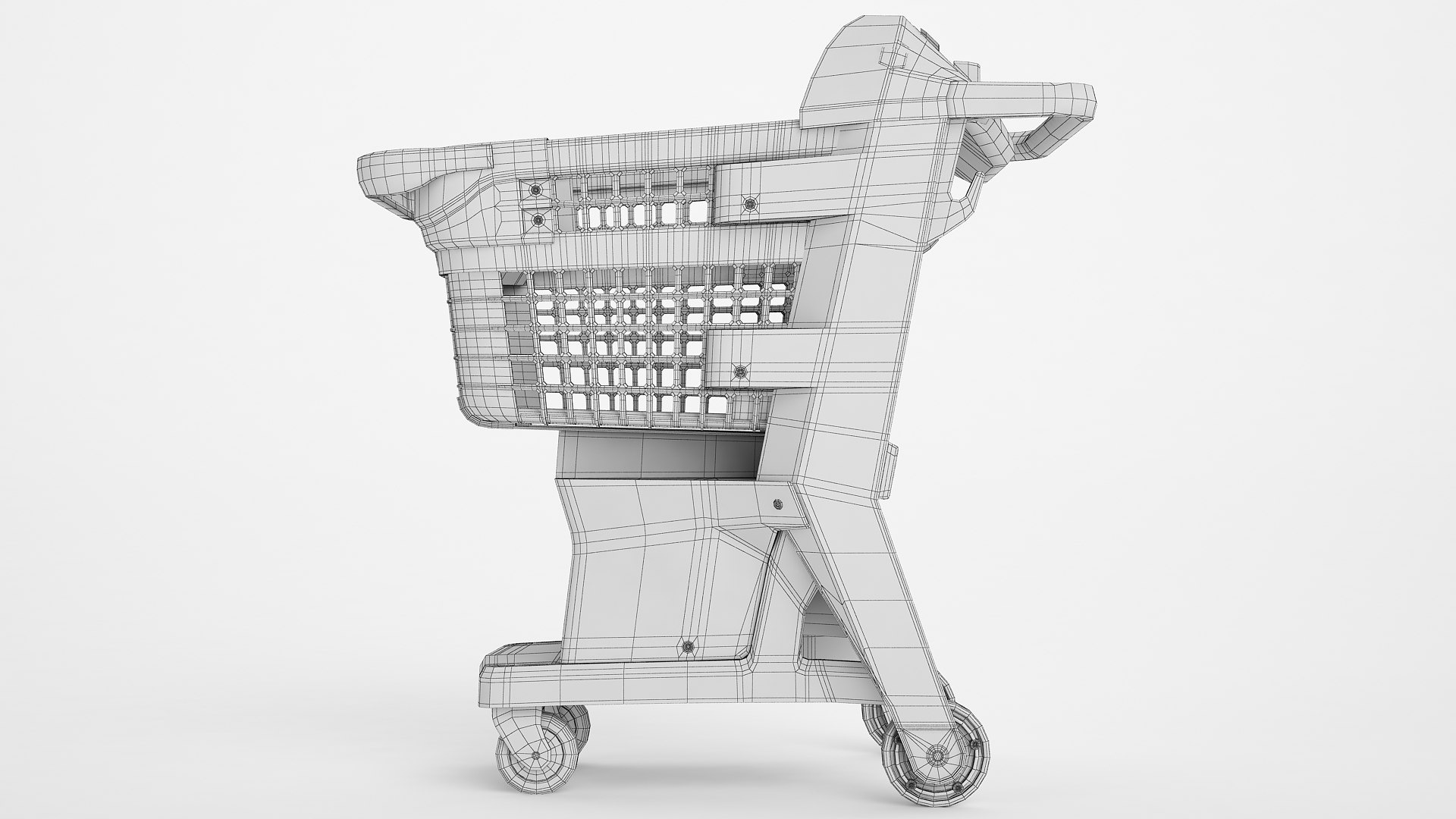 3D shopping smart cart - TurboSquid 1636729