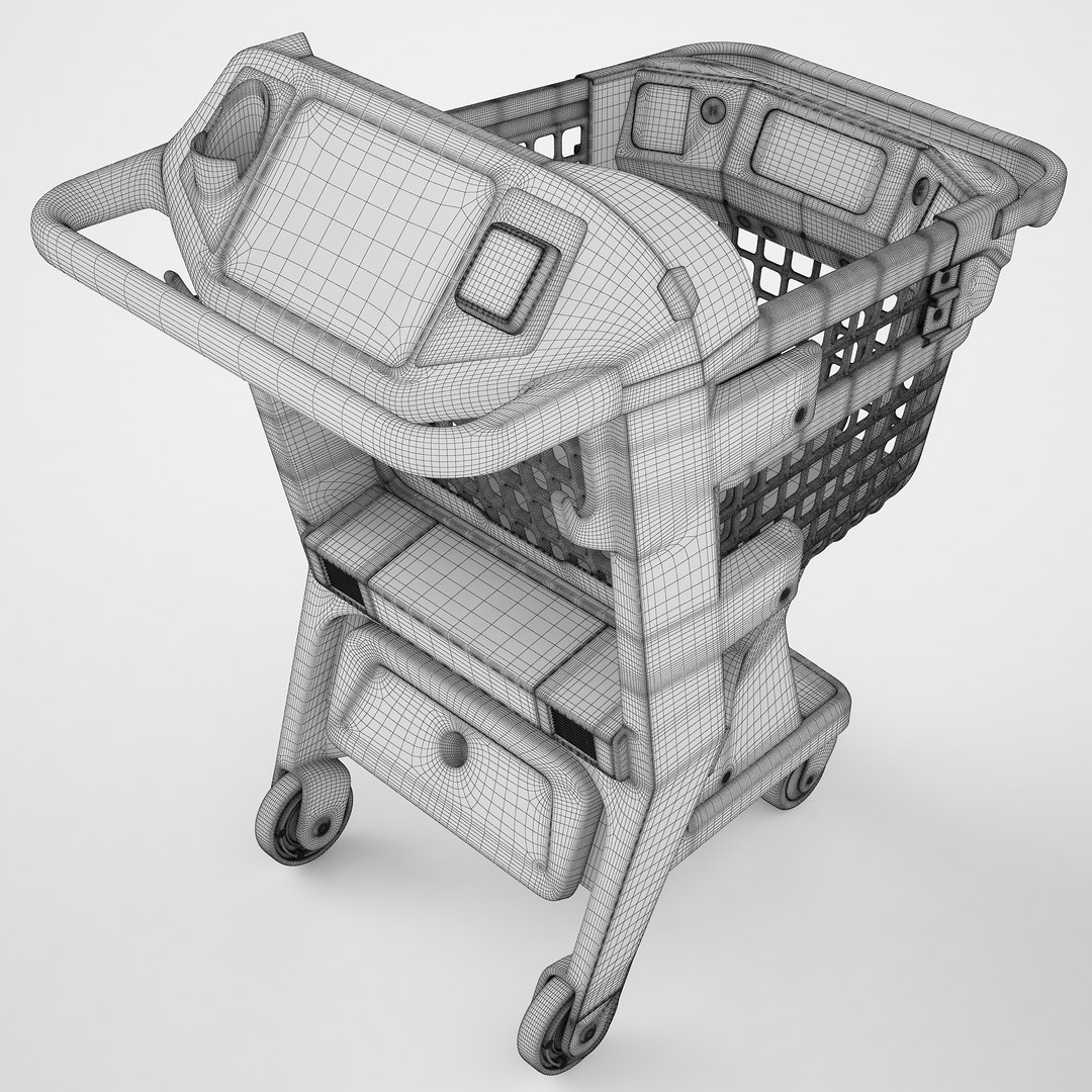 3D Shopping Smart Cart - TurboSquid 1636729
