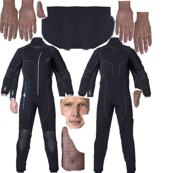 3d scuba diver model