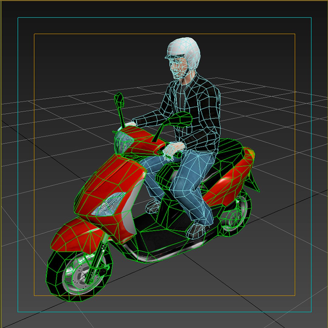 Scooter Motorcycle 3d Max
