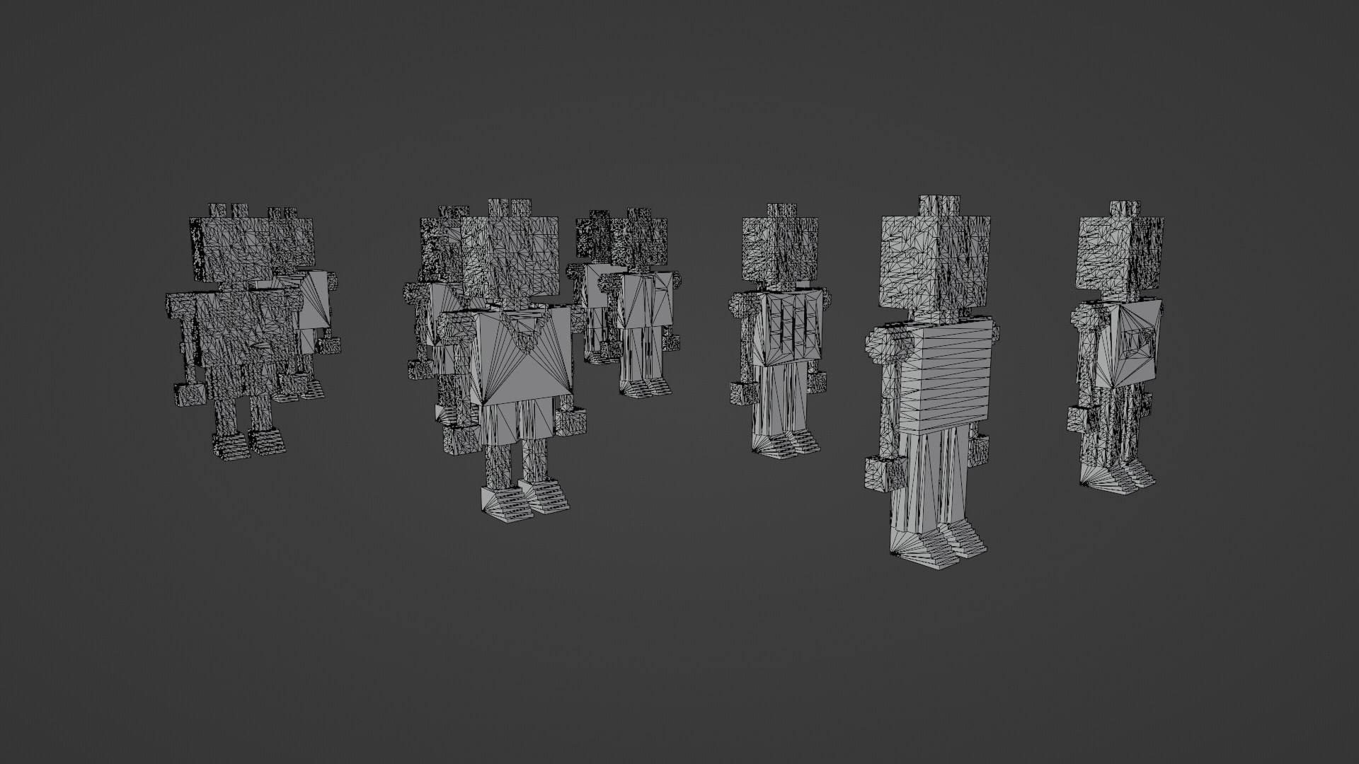 3D Unique Voxel Robots NFT Collection - TurboSquid 1851442