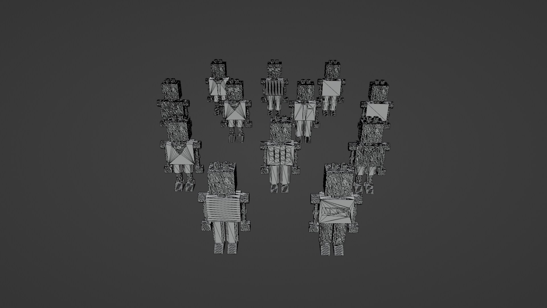 3D Unique Voxel Robots NFT Collection - TurboSquid 1851442