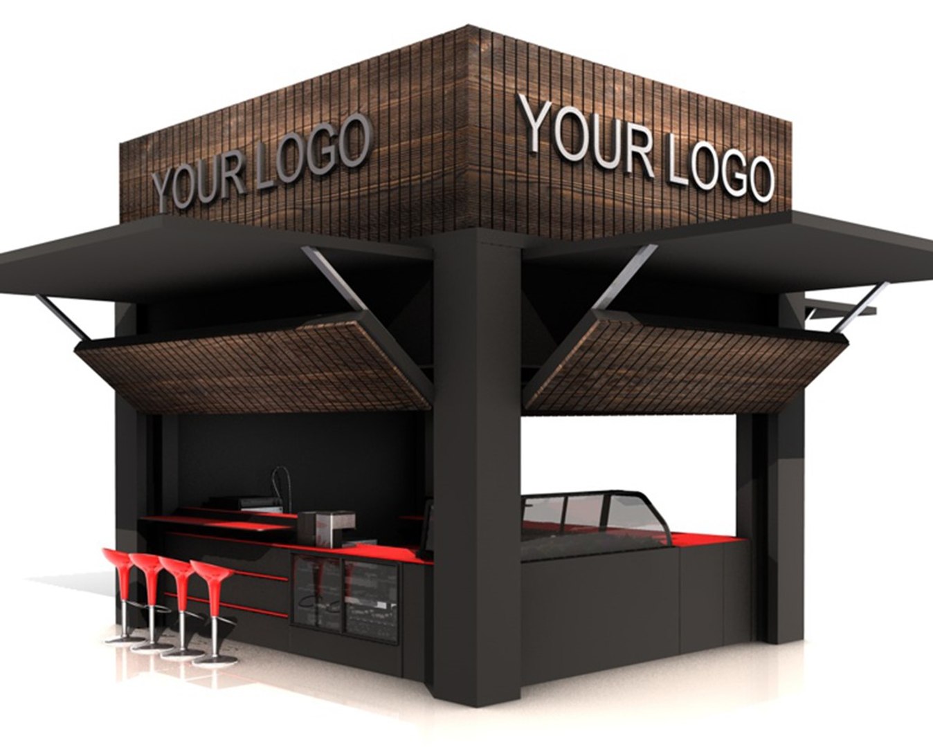 Kiosk 3D Model - TurboSquid 1523231