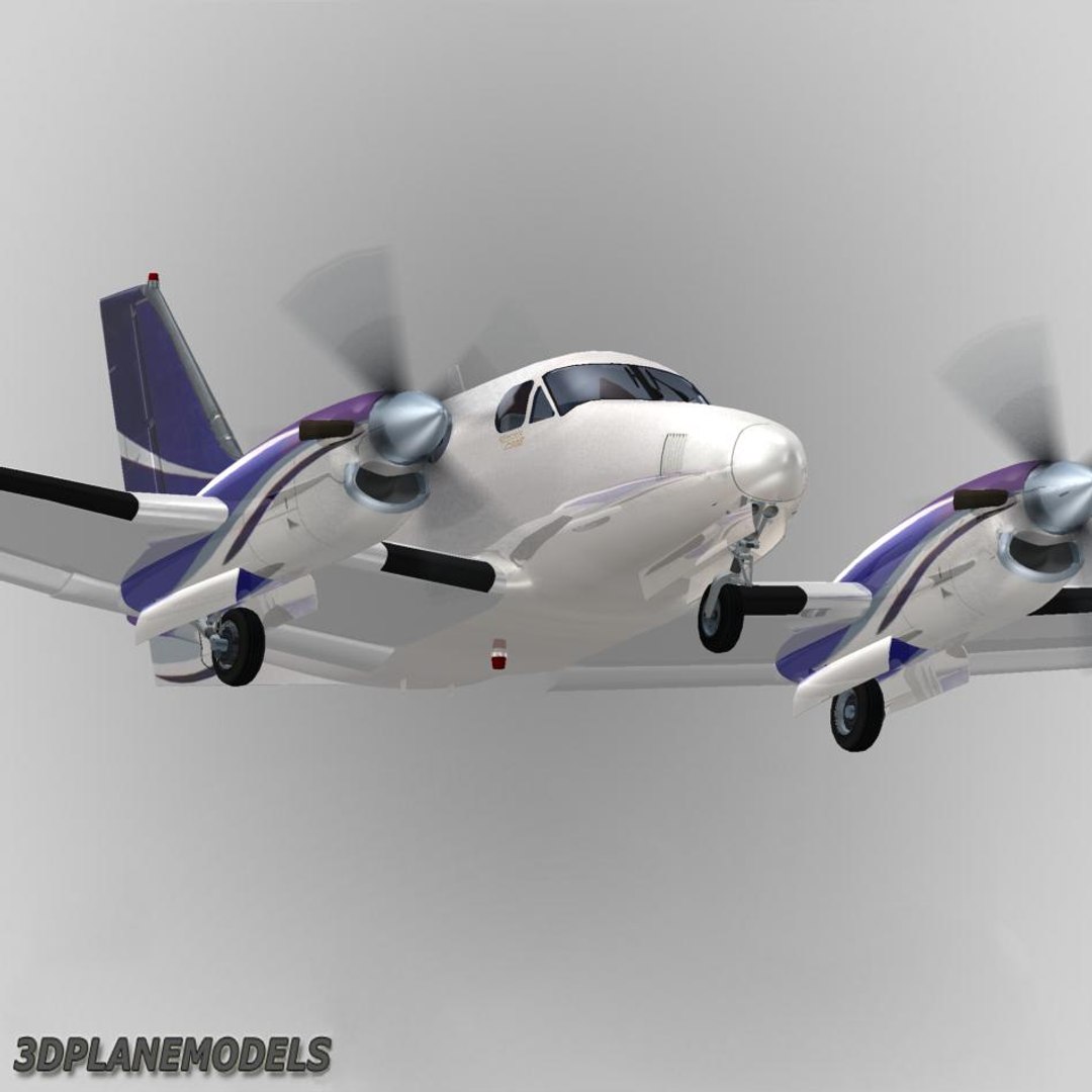 Beechcraft C90 King Air 3d Dxf