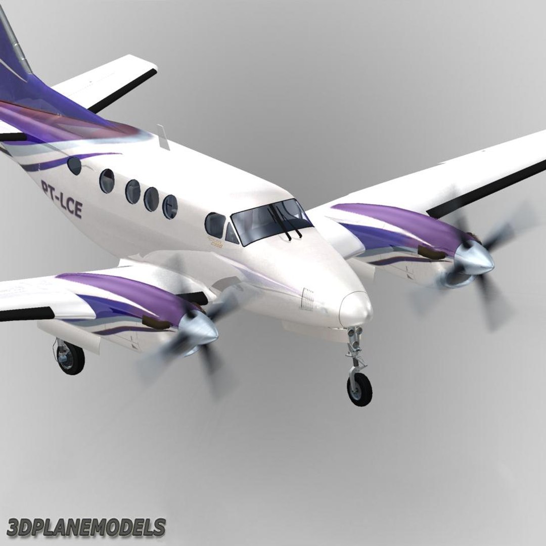 Beechcraft C90 King Air 3d Dxf