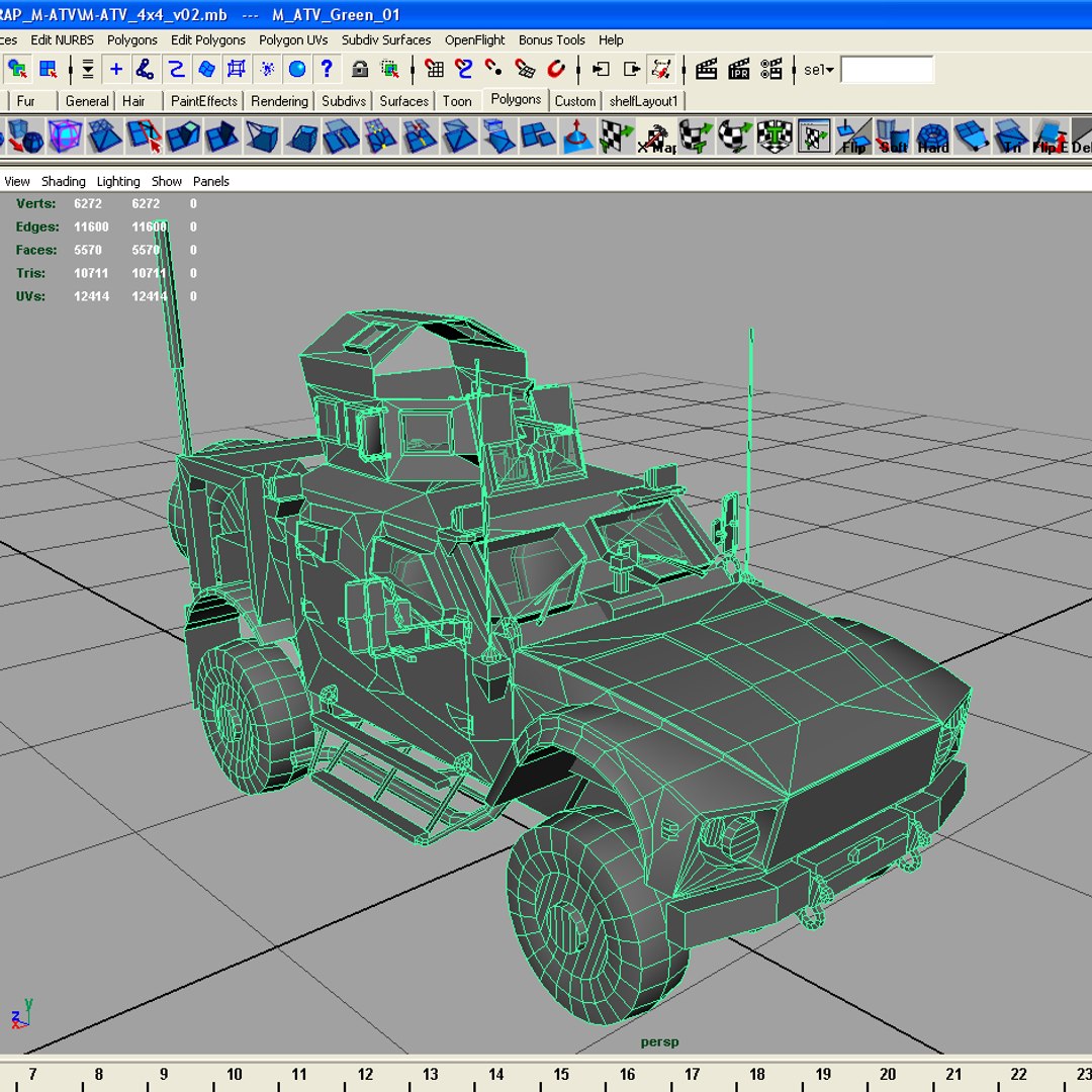 3ds 4x4 Mrap Jeep M-atv