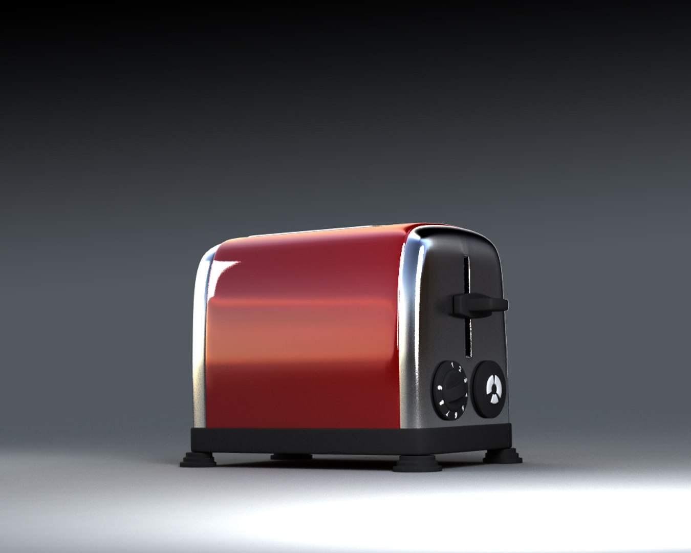 3d red toaster model