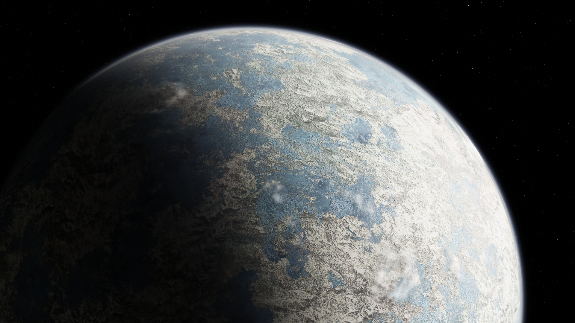 3D model 8K Fictional Ice Planet 10 - TurboSquid 1931155