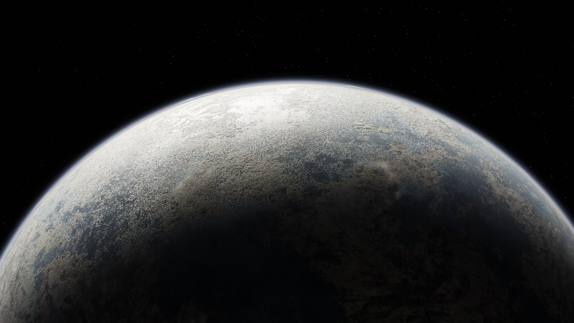 3D Model 8K Fictional Ice Planet 10 - TurboSquid 1931155