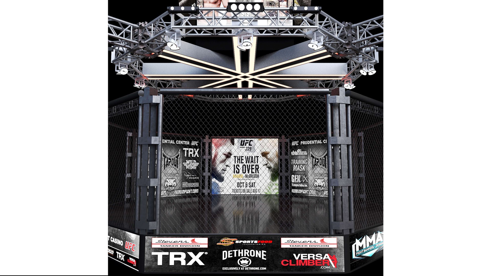 3D UFC Fighting Stage - TurboSquid 1875300