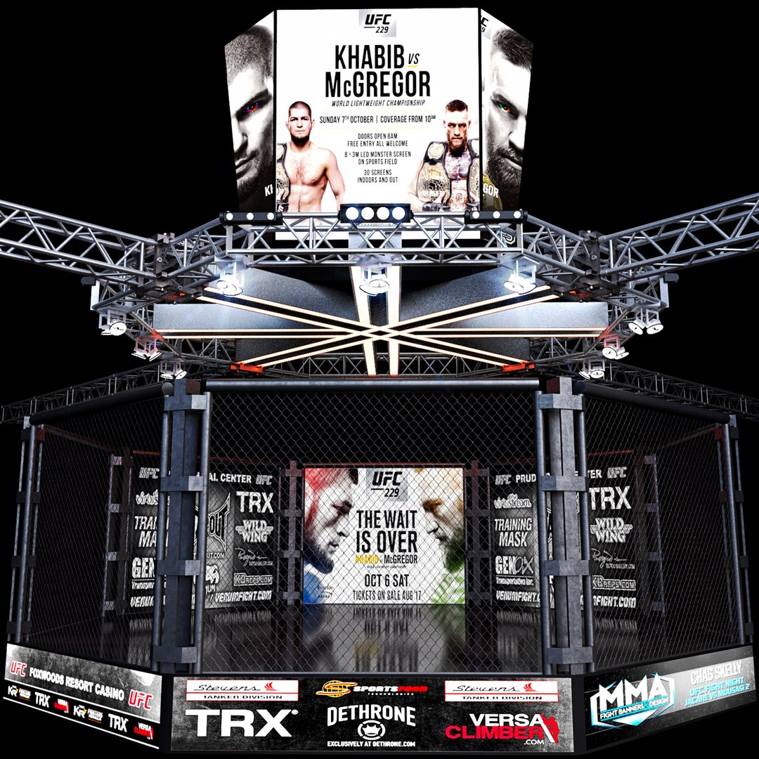 3D UFC Fighting Stage - TurboSquid 1875300