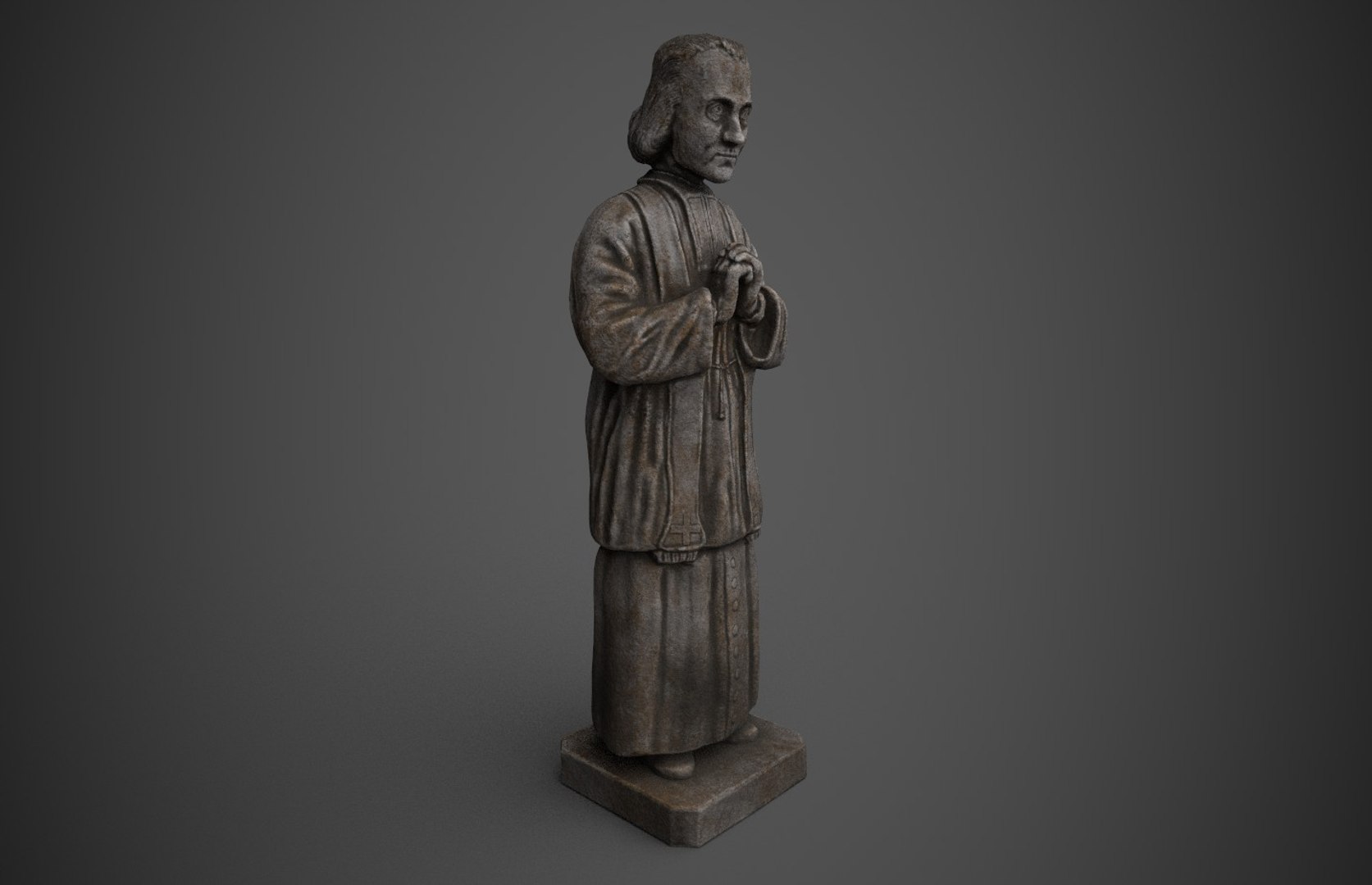 Medieval Statue Saint 3D Model - TurboSquid 1632090