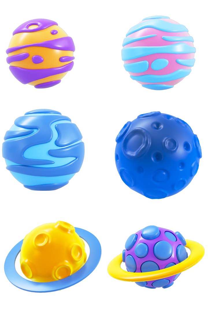 C4D creative colorful 3D model - TurboSquid 2104297