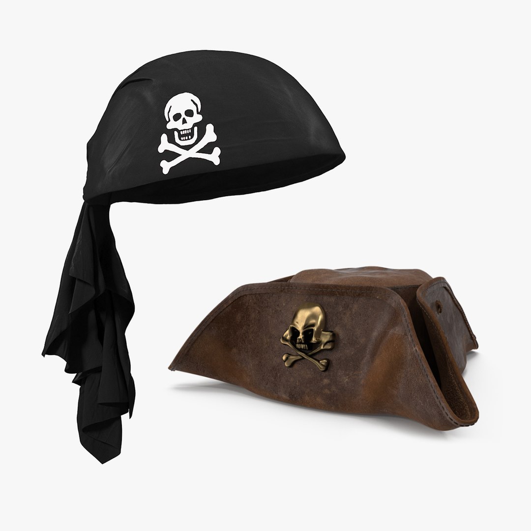 Pirate hats 3D model - TurboSquid 1445537