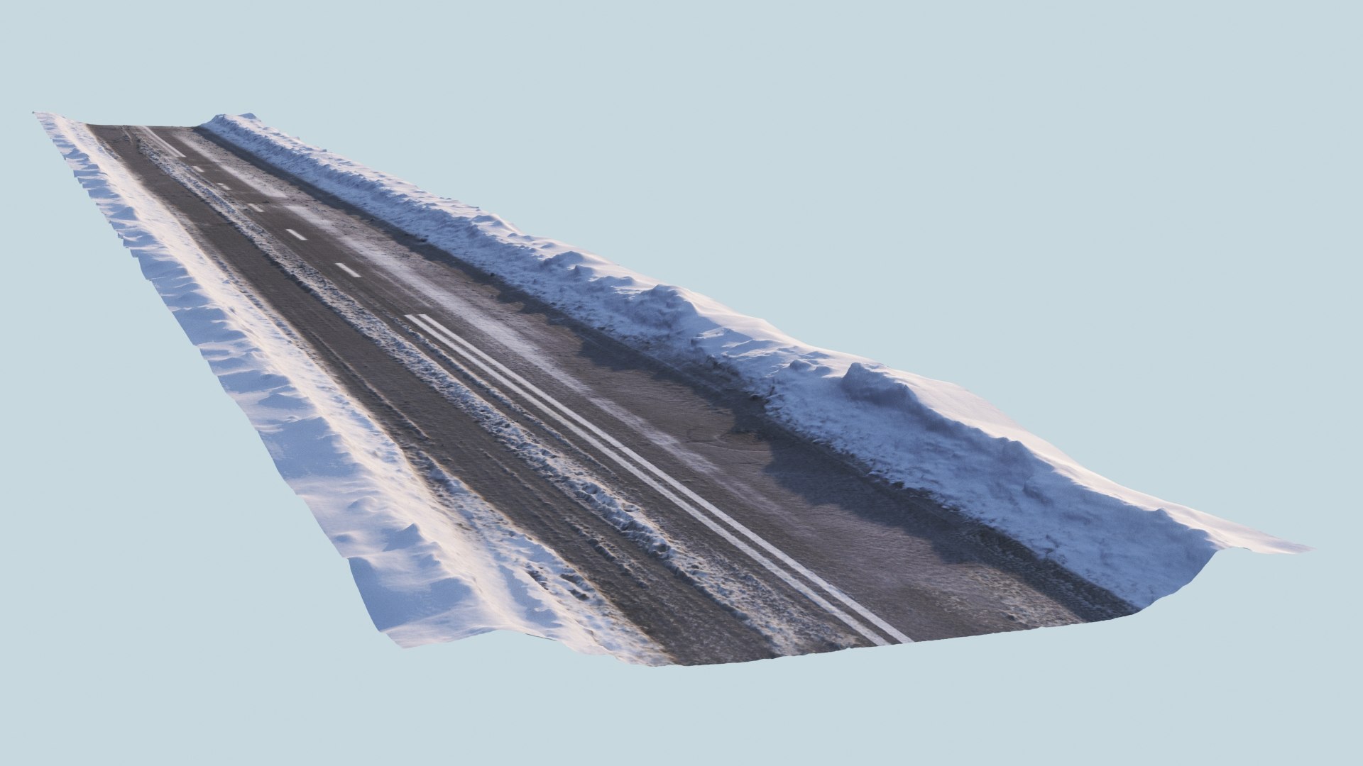 3D Road Snow 5 - TurboSquid 1808459